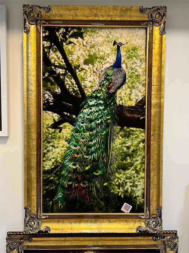 طرح طاووس 01015 - فرش شاطریان